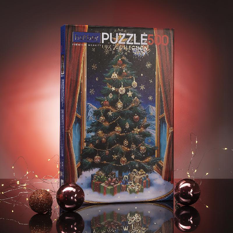 Пазл с 3D фольгой «Новогоднее чудо» от Hatber!