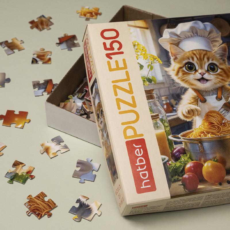 Пазл “Мяу-кухня” от Hatber.