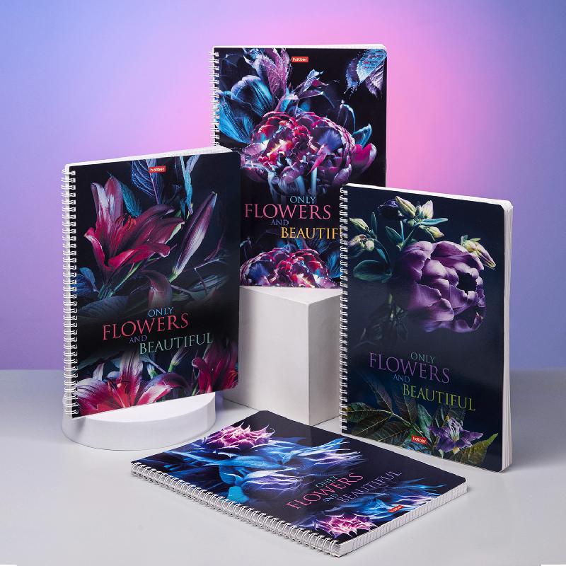 Тетради Beautiful Flowers от Hatber: сумеречная красота!